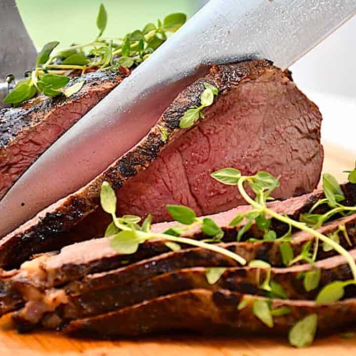 Helstegt oksefilet med kernetemperatur