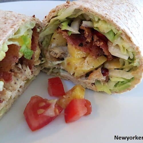 Italienske wraps med skinke og mozzarella